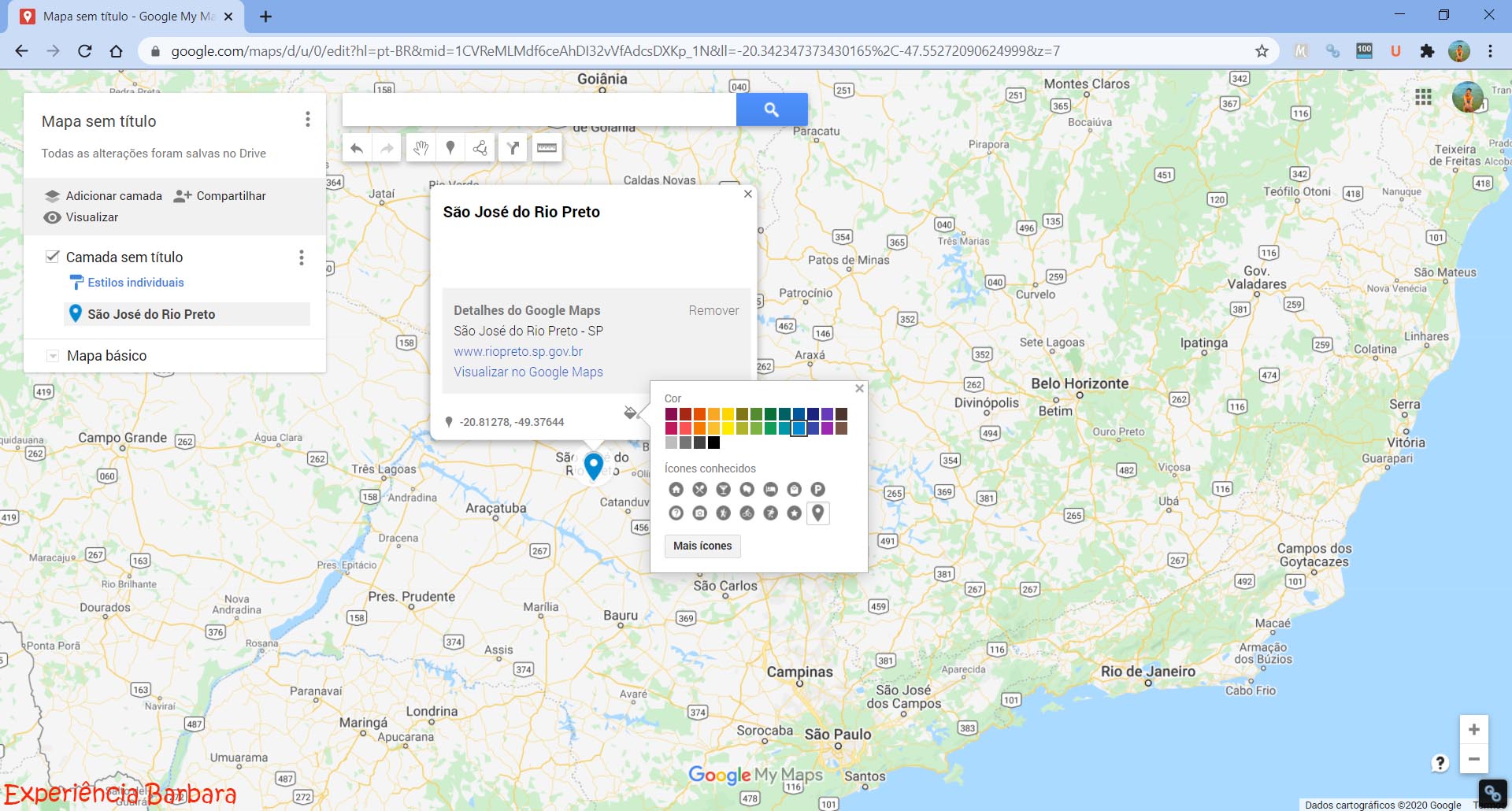 Como usar Google My Maps em roteiros de viagem - Experiência Barbara