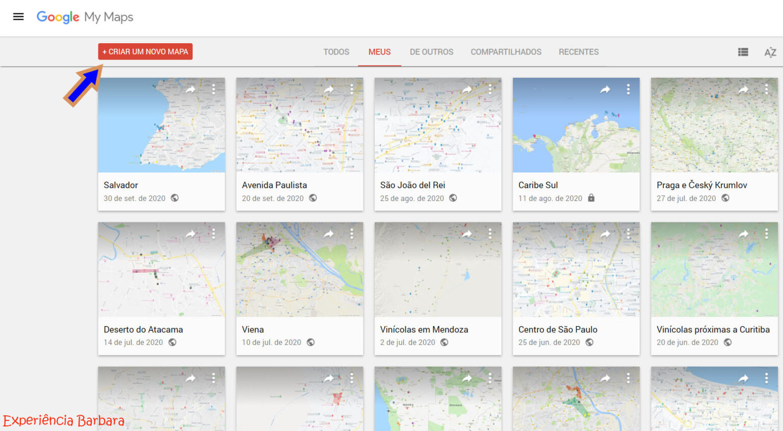 Como usar Google My Maps em roteiros de viagem - Experiência Barbara